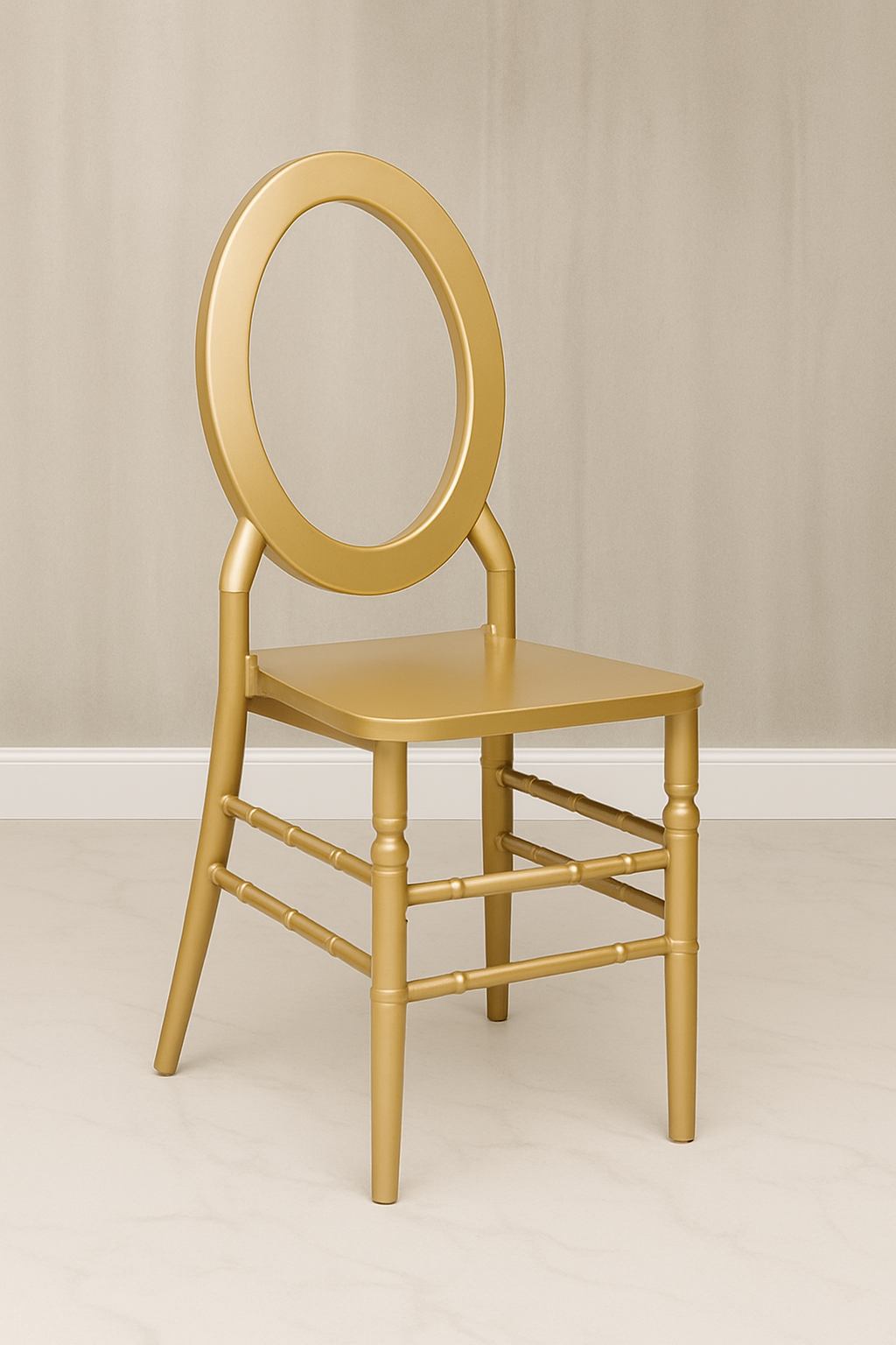 Gold O Back Chair